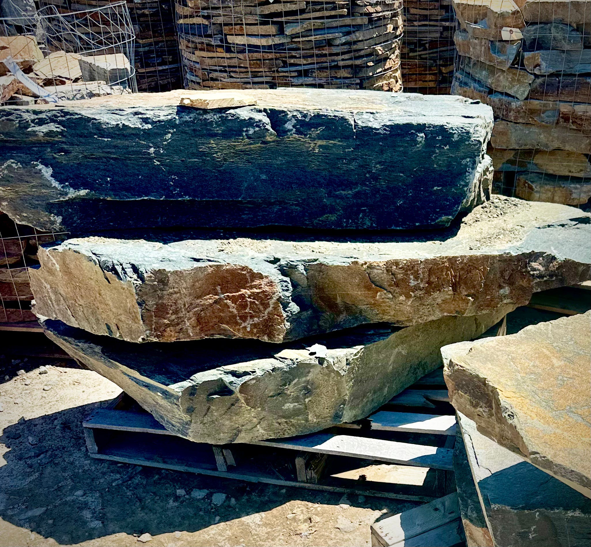 Moonlight Blue Large Slab- 2000 Pound pallet – Tons Of Stone