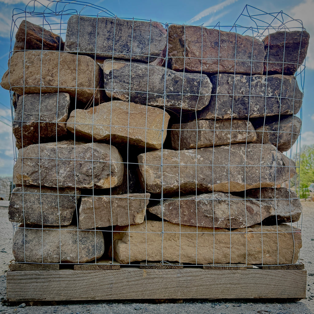 Fieldstone Medium Long- 2000 Pound Pallet – Tons Of Stone