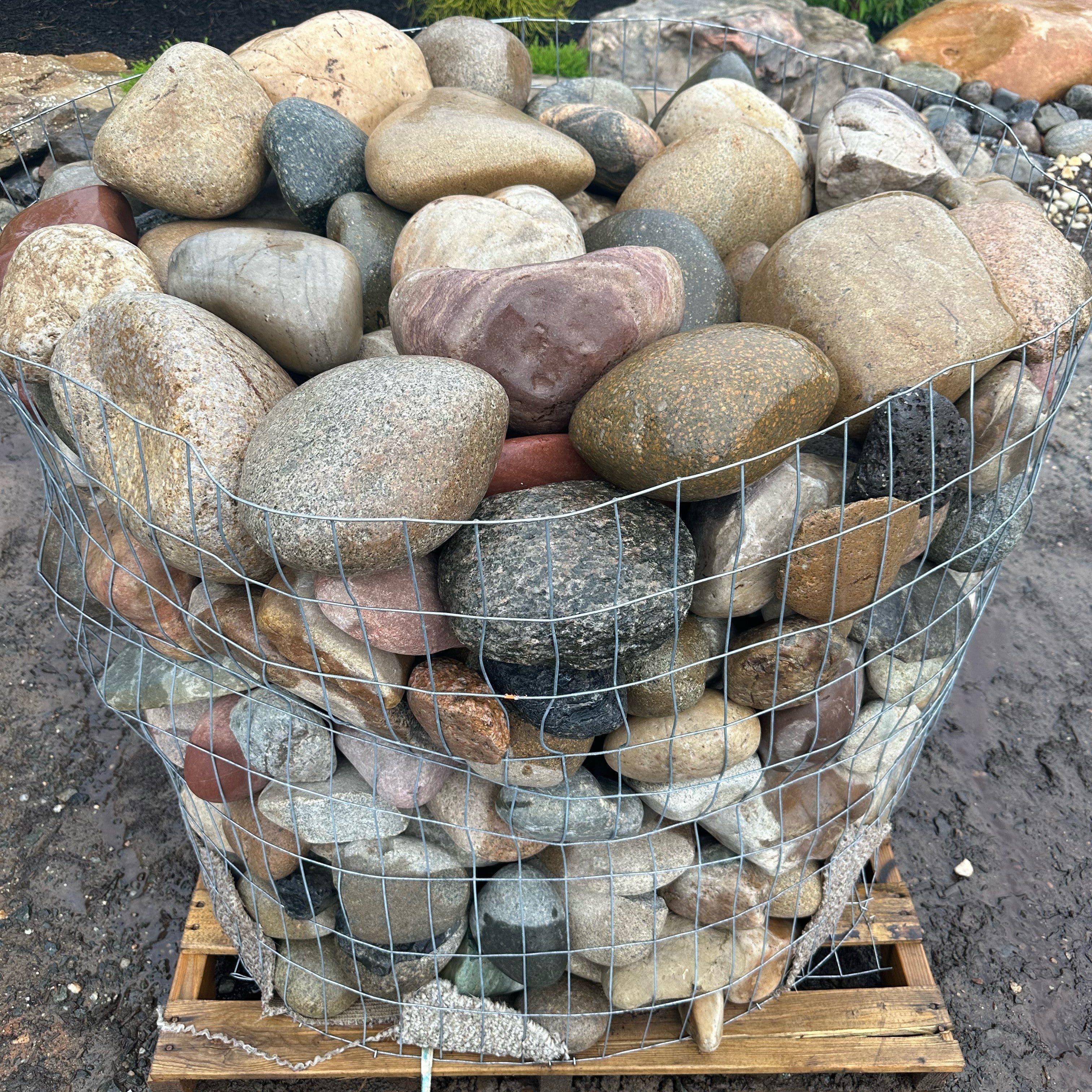 Western Mountain Cobble Stone 4" - 8"- 2000 Pound Pallet – Tons Of Stone